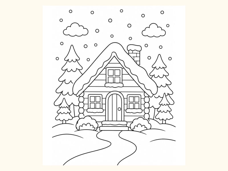 Winter Coloring Pages (Free Printable)
